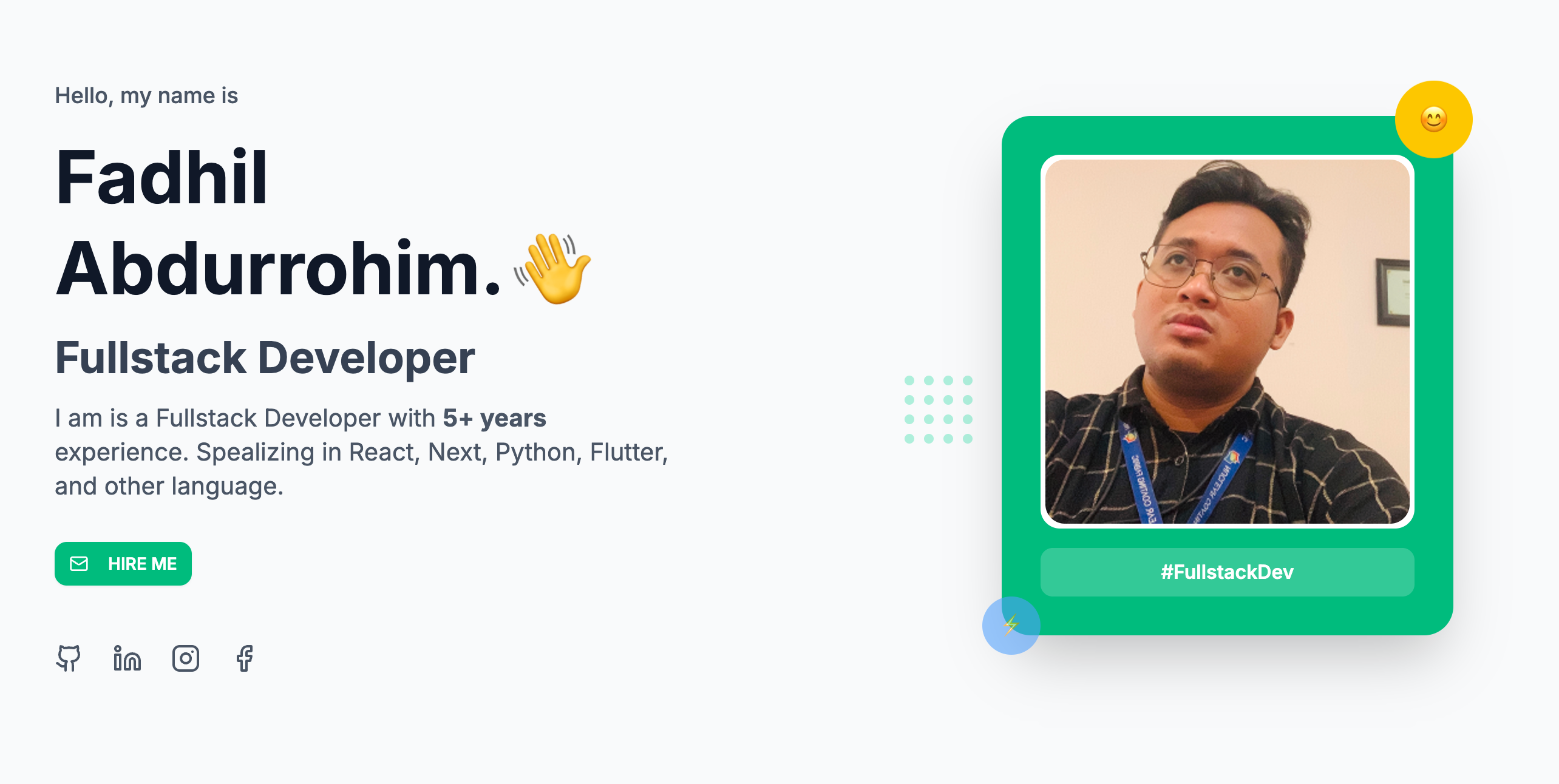 FaaaDev - Fullstack Developer with 5+ years experience